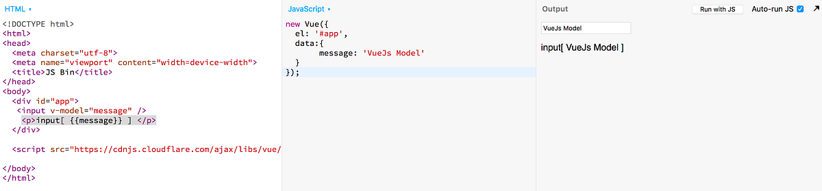 VueJs基礎篇-綁定【v-model】（三）. 單向綁定資料 | by ChingFeng | Object實戰 | Medium