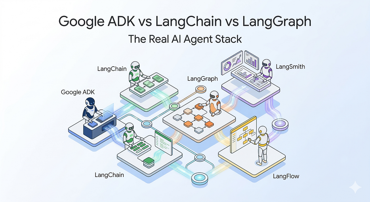 Google ADK vs LangChain vs LangGraph vs LangFlow vs LangSmith | by ...