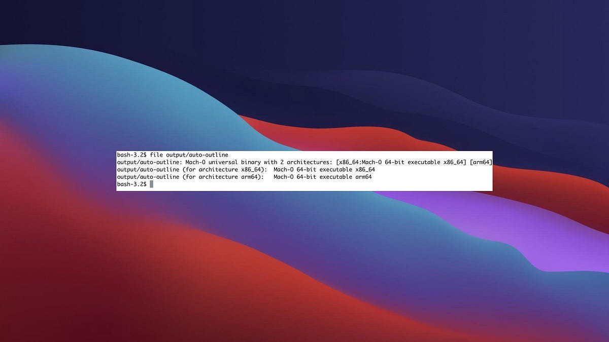 makefat: A tool for merging multiple formats on Macos | by Noever | Medium