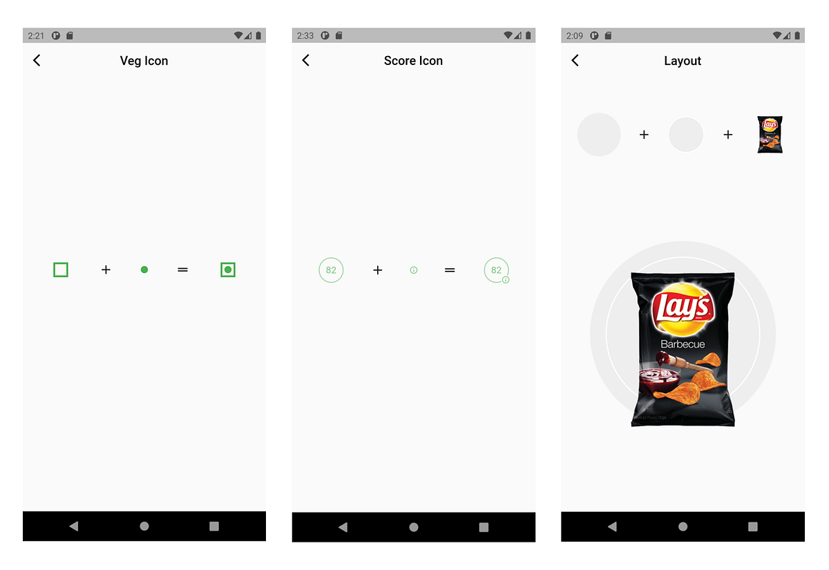 Flutter Stack widget for smart design. Veg, non veg icons and other ...