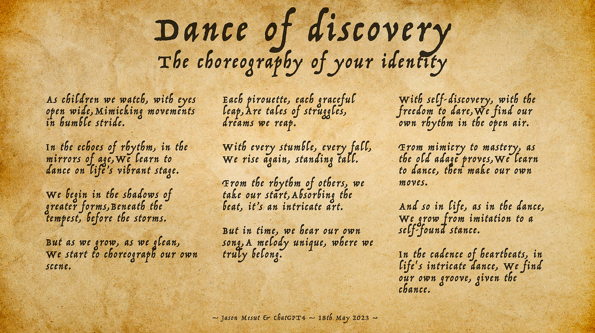 Dance of Discovery. The choreography of your identity | by Jason Mesut ...