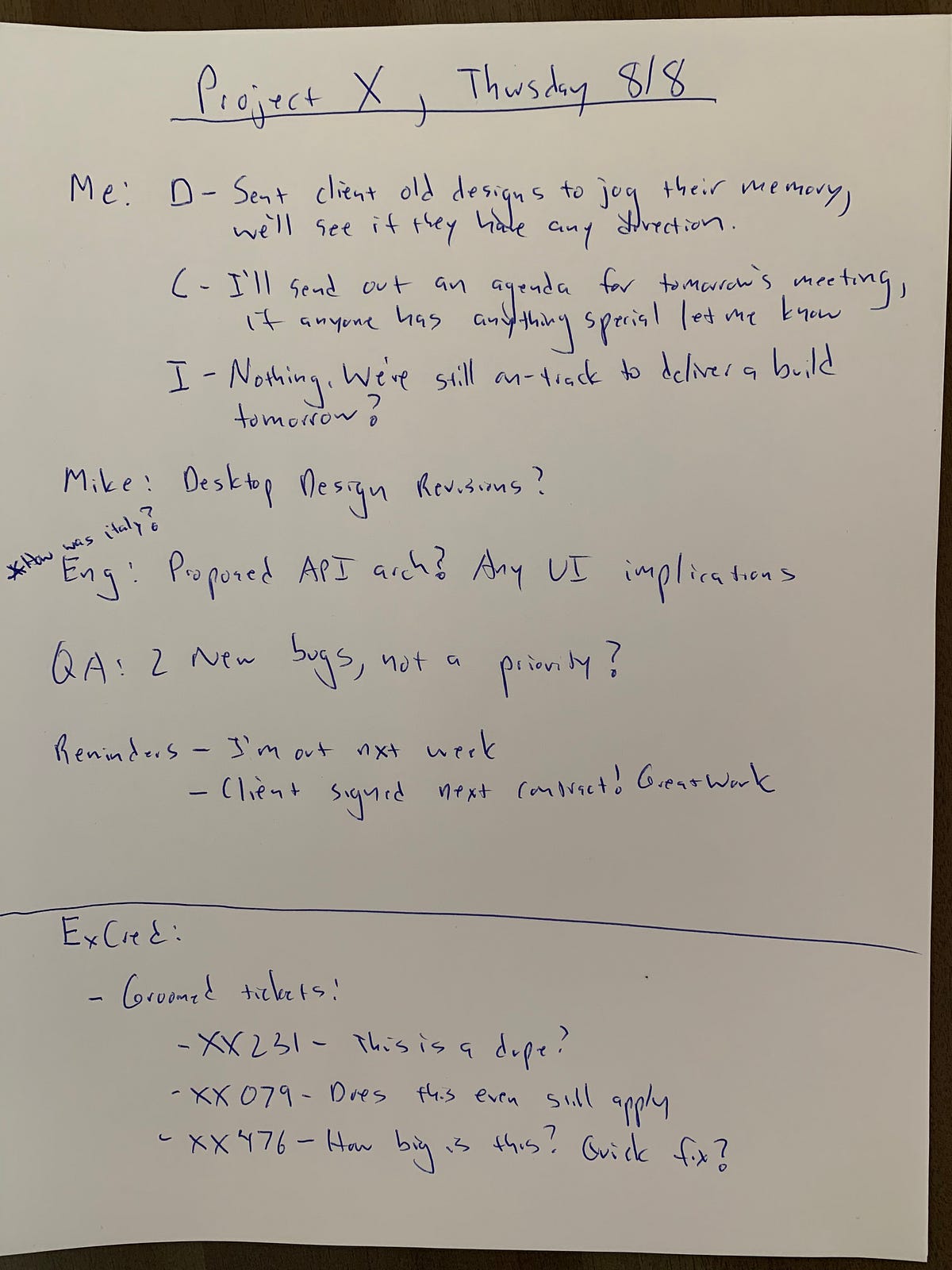 Running a Remote Work Stand-up — Rule #5: Prepare a Cheat Sheet | by ...