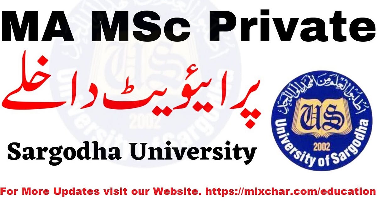 MA MSc Private Fresh Admissions 2024 UOS | by mixchar.com | Aug, 2024 ...