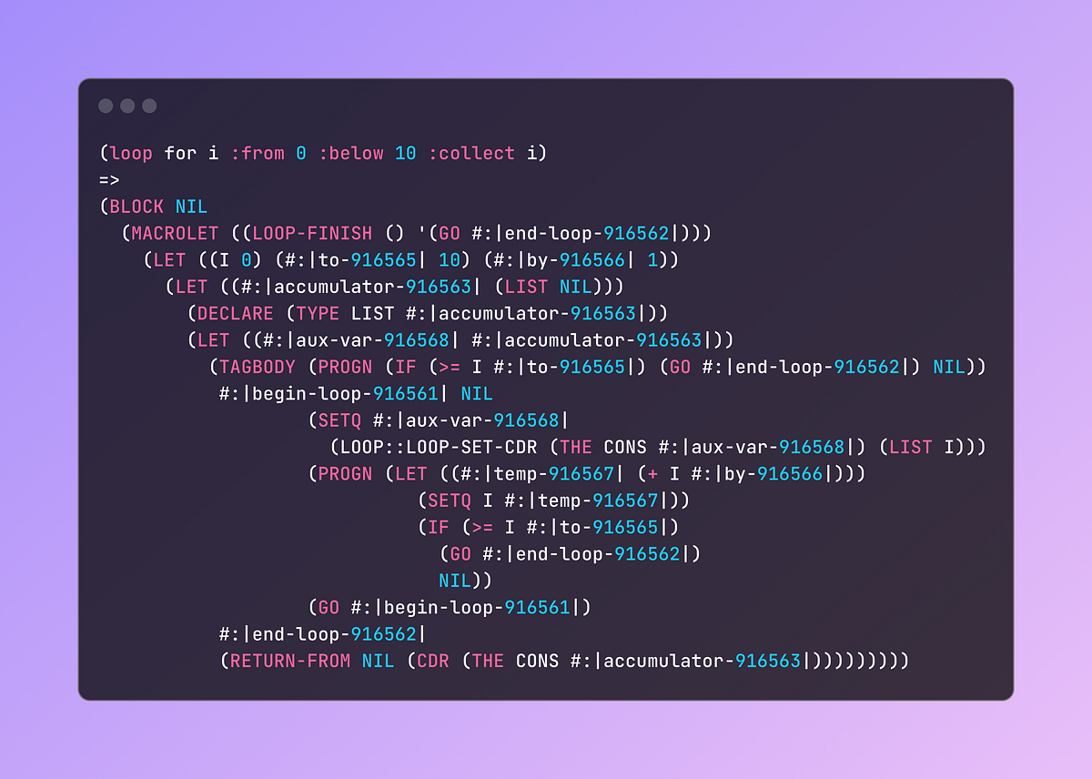 Magical Lisp macros — features, pros and cons | by April & May | Jan, 2025 | Medium
