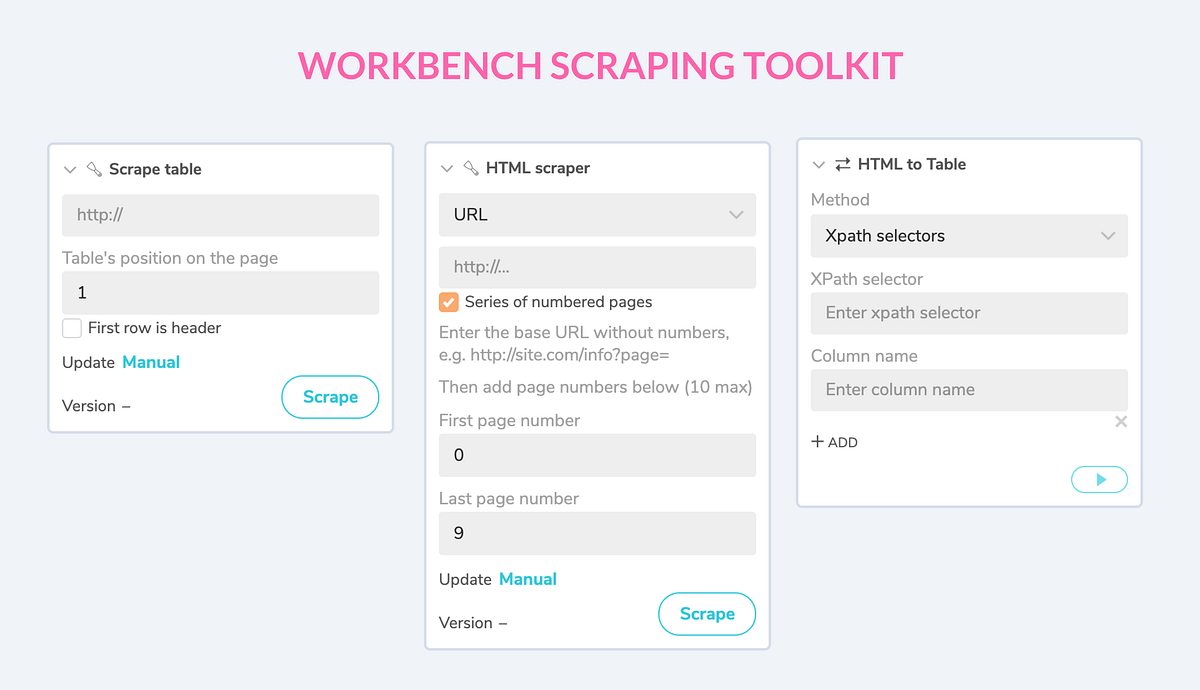 Scraping multiple pages with Workbench | by Workbench | Medium