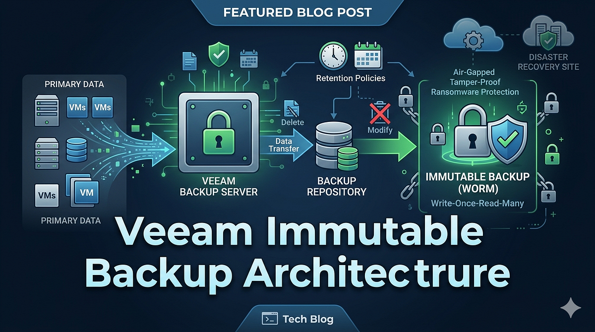 Veeam Immutable Backup Architecture | by Frank David | Apr, 2026 | Medium