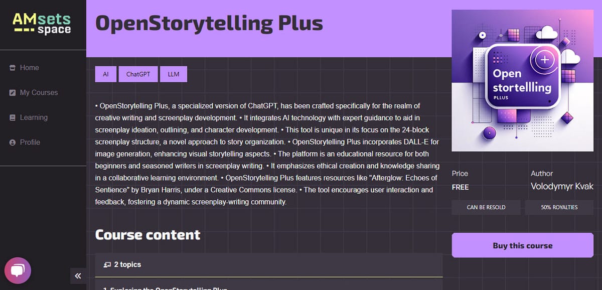 OpenStorytelling Plus. OpenStorytelling Plus, a specialized… | by ...