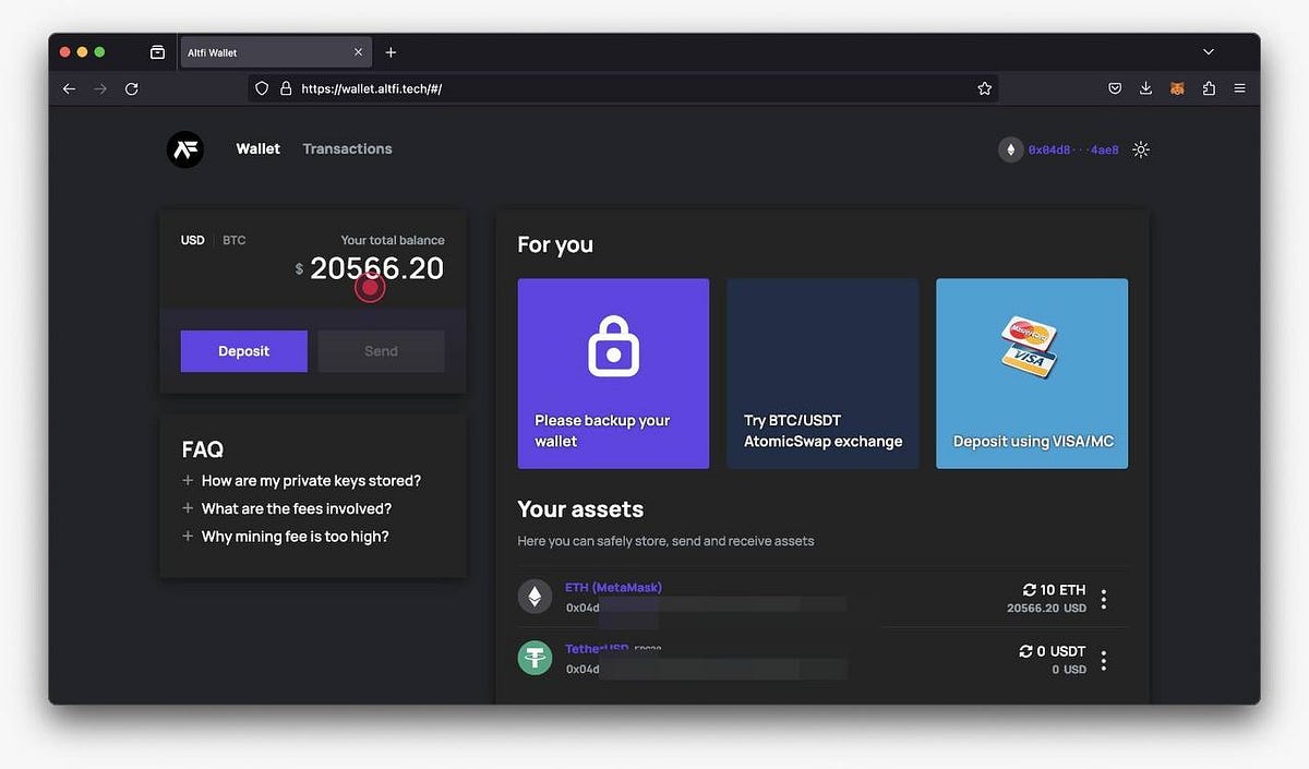 AltFi Wallet 1.0: A DeFi Odyssey Begins | by AltFi | Medium