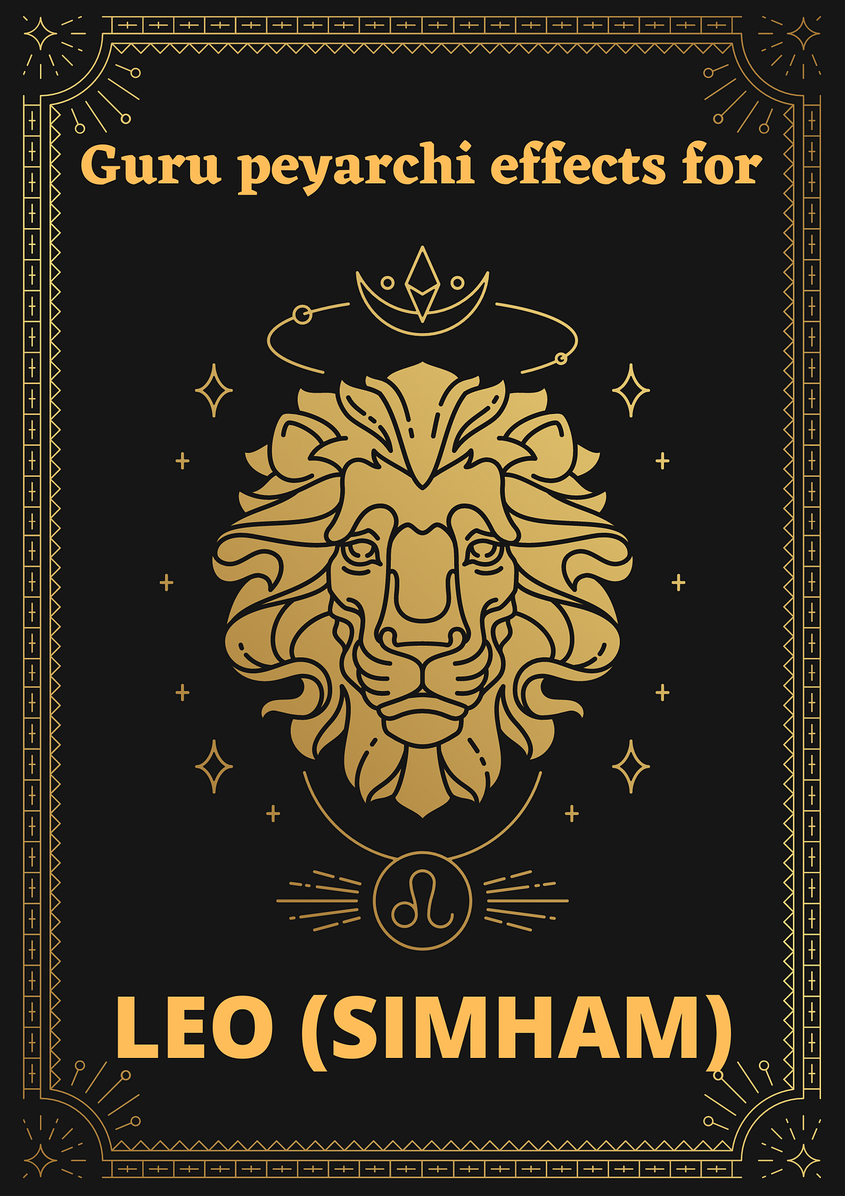 Guru Peyarchi 2021. For Simha Lagna : | by Aadhesh Spirituality | Medium