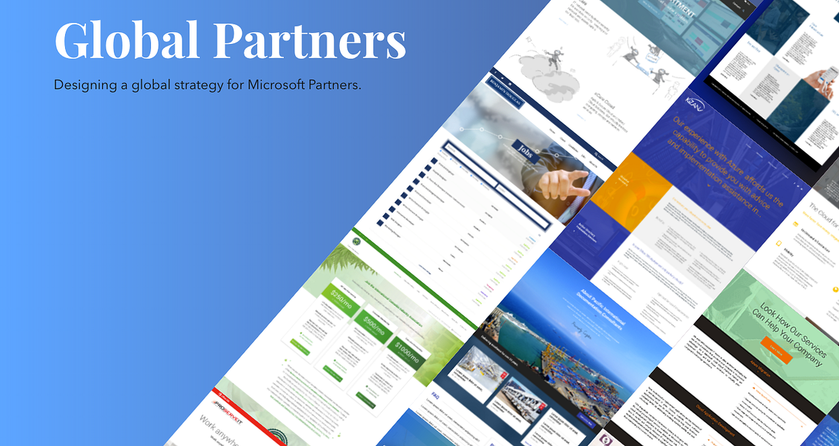 Global Partners. Designing a global strategy for Microsoft Partners ...
