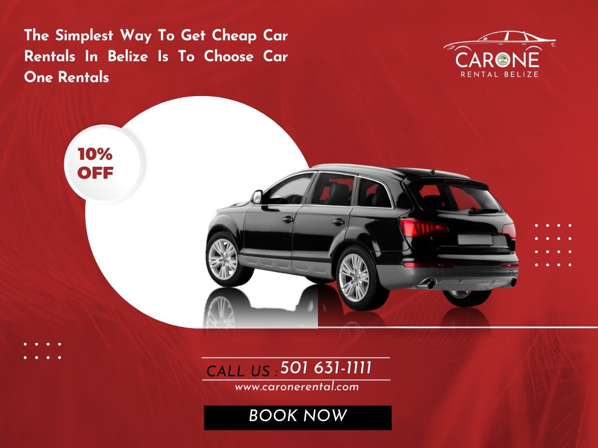 Looking for the cheapest car rental service in Belize? Car-One Rental ...