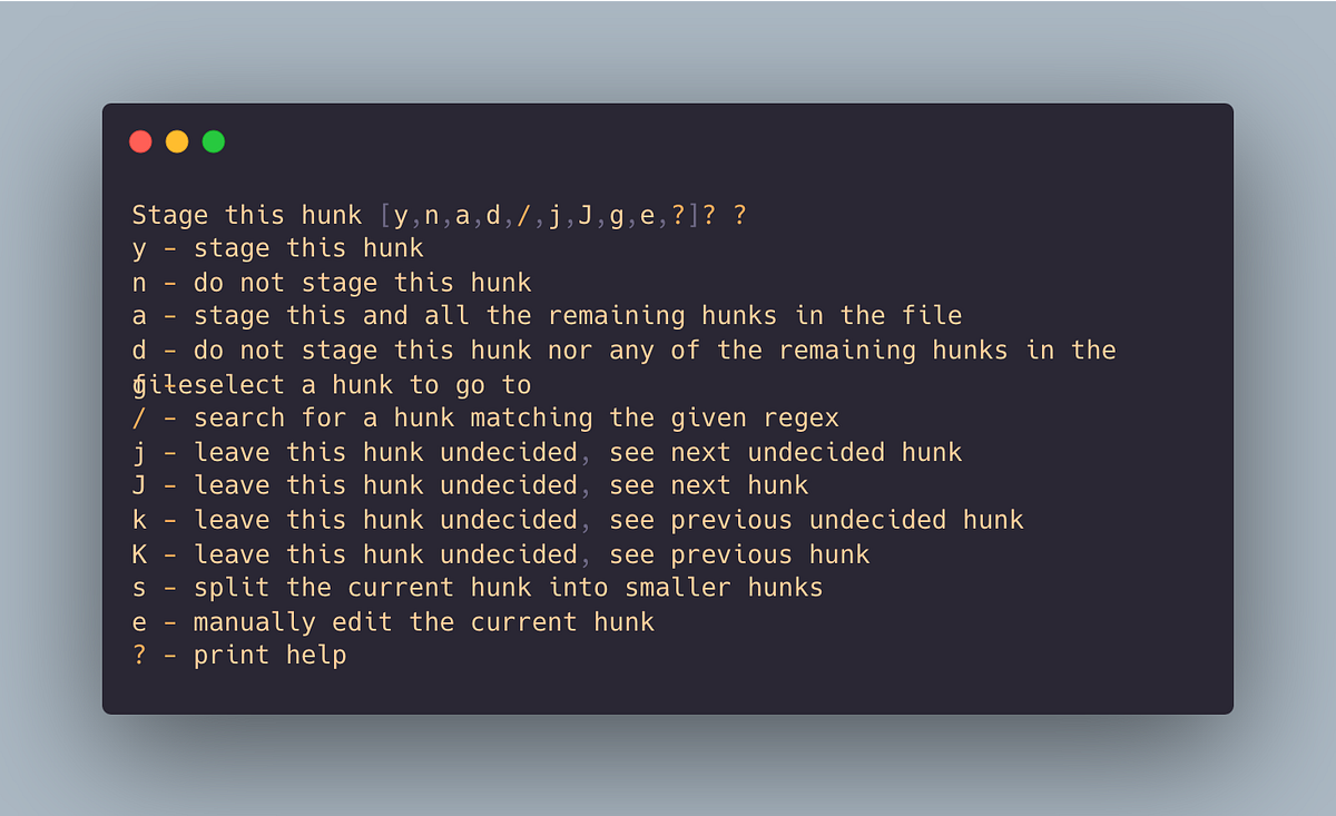 Git Interactive Staging — A simple way to logically separate commits | by Hasmukh Mistry | Medium