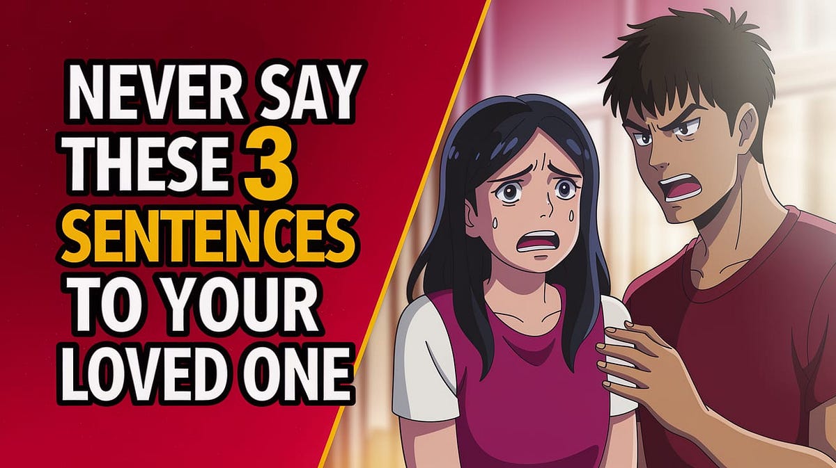 Never Say These 3 Things To Your Loved One | by Seikh Suraj | Write A Catalyst | Jun, 2025 | Medium