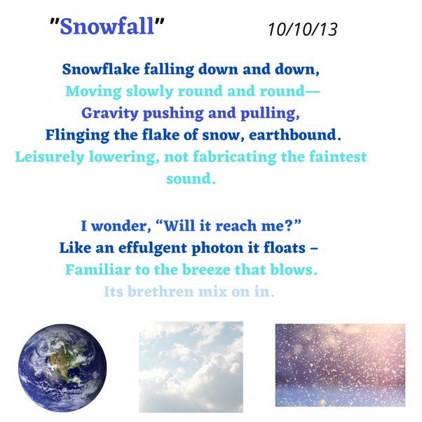 Snowflake Haiku Poems
