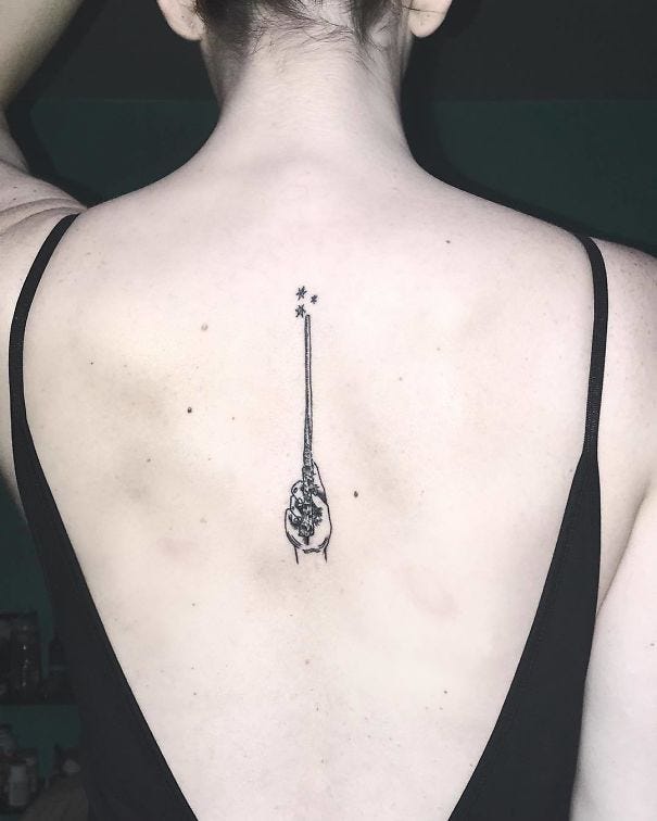 Pretty Back Tattoos For Girls