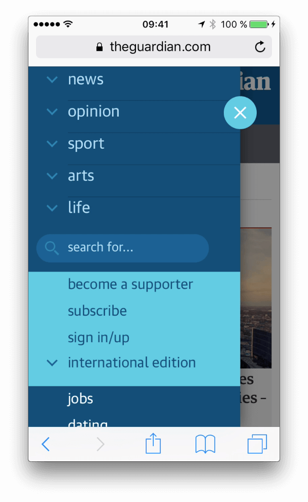 Accordion Menu Icon
