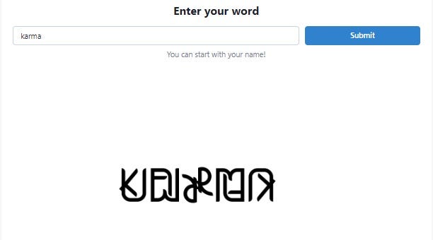 Ambigram Generator