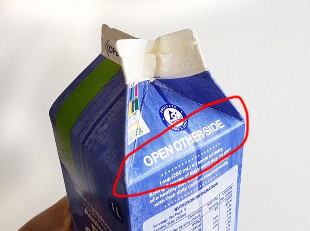 Easy Way To Open Milk Carton