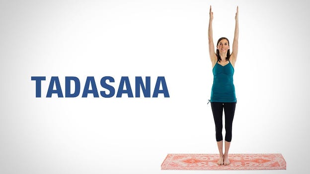 Tadasana Palm Tree Pose