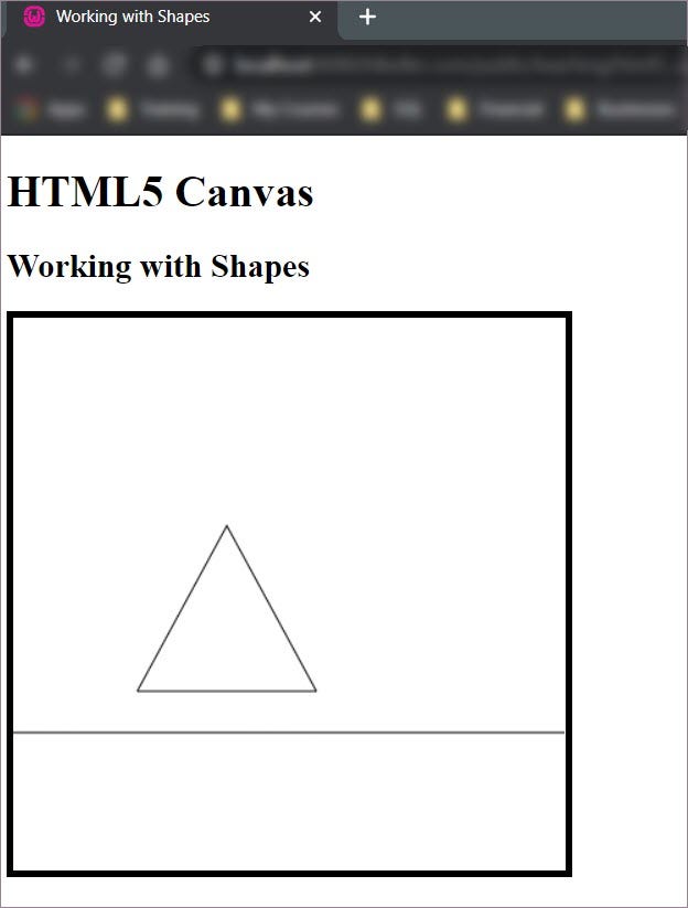 How To Draw Triangle In Html5 Canvas