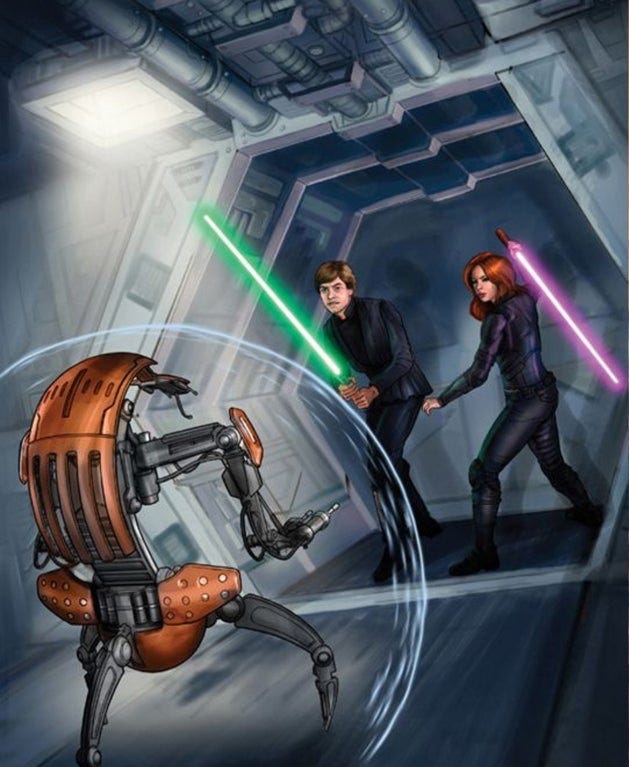 Star Wars Mara Jade And Luke Skywalker