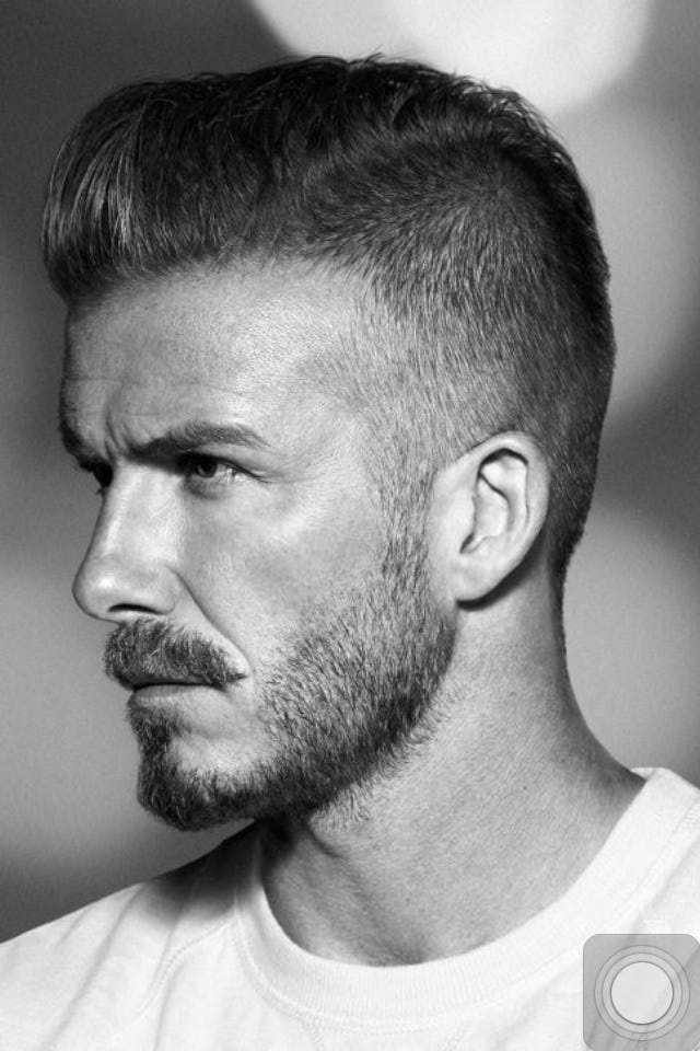 David Beckham Faux Hawk Fade