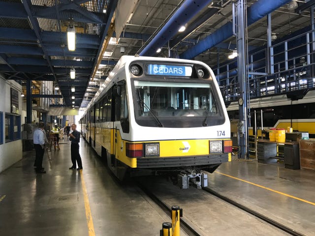 Dart Light Rail Car Dallas Dart Train Hi Res Stock Photography And