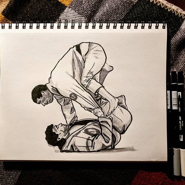Jiu Jitsu Drawings