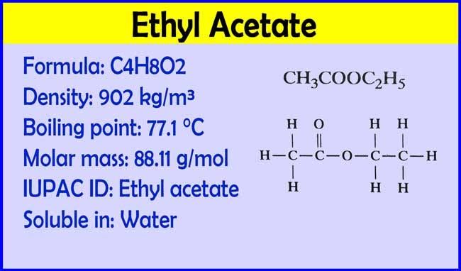 Ethyl Acetate Structural Formula