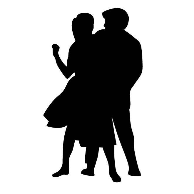 Couple Slow Dance Silhouette