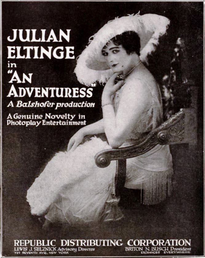 Julian Eltinge Julian Eltinge Two Photographs In Costume For Cousin
