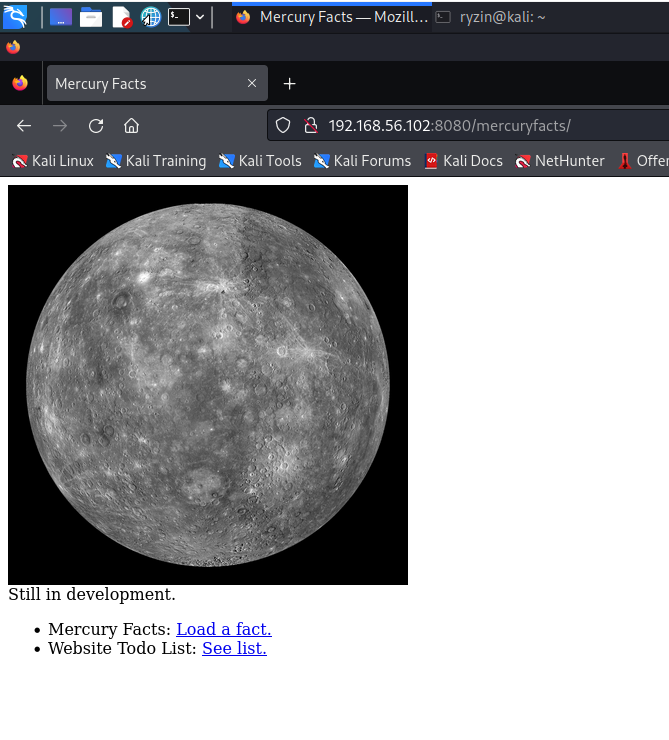 Mercury Moons List