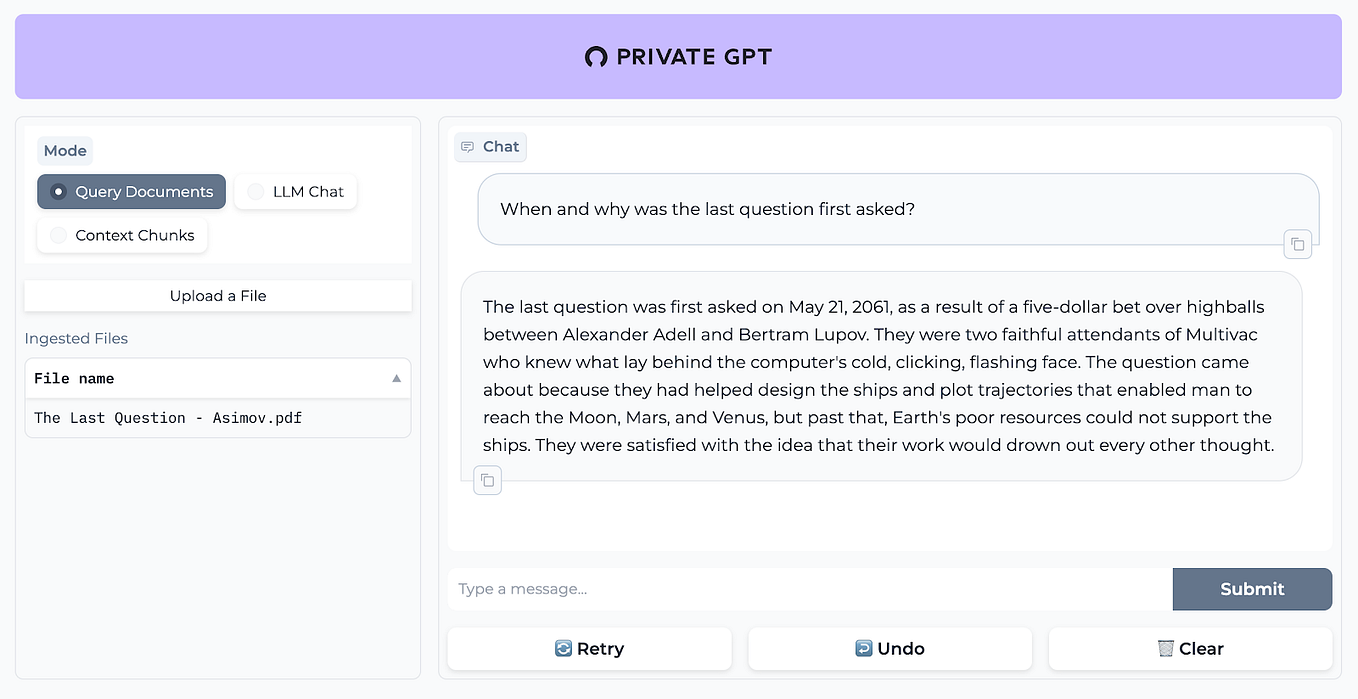 Chat with Your Documents Locally: PrivateGPT | by Kegbokokim | Medium