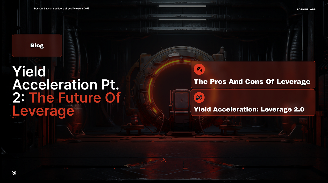 Frictionless Yield Trading: Introducing The Chronflux | by Possum Labs | Medium