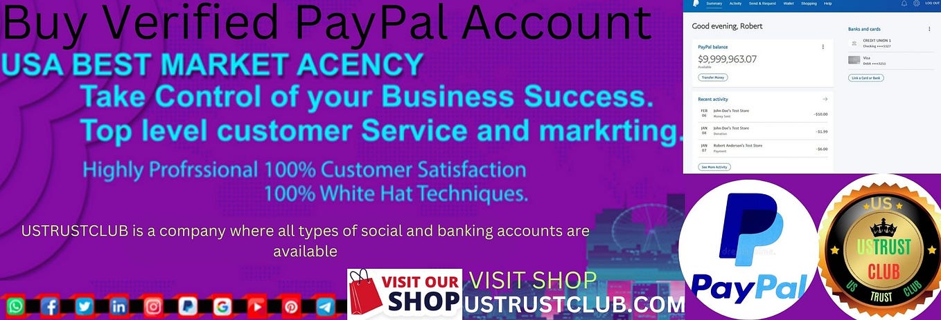 Buy Old PayPal Account. Sale | by Cityalam | May, 2024 | Medium
