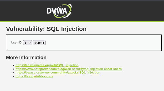 DVWA(Damn Vulnerable Web Application) Tutorial SQL Injection: Low Level | by Nurilhamnurdin ...