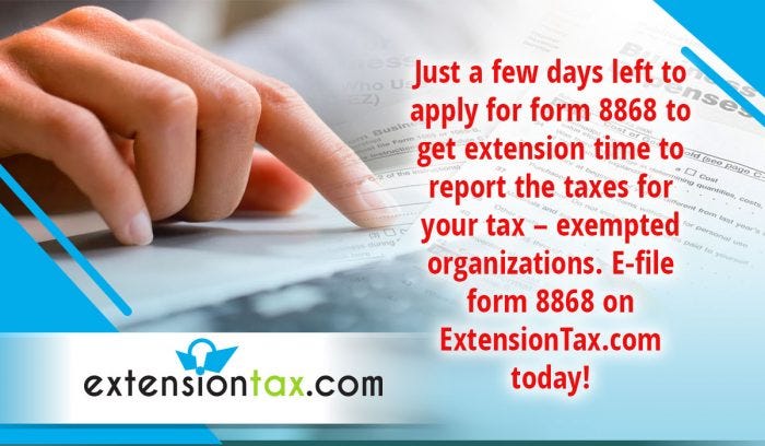 Some Common Questions About Personal Tax Extension Form 4868. | by ...