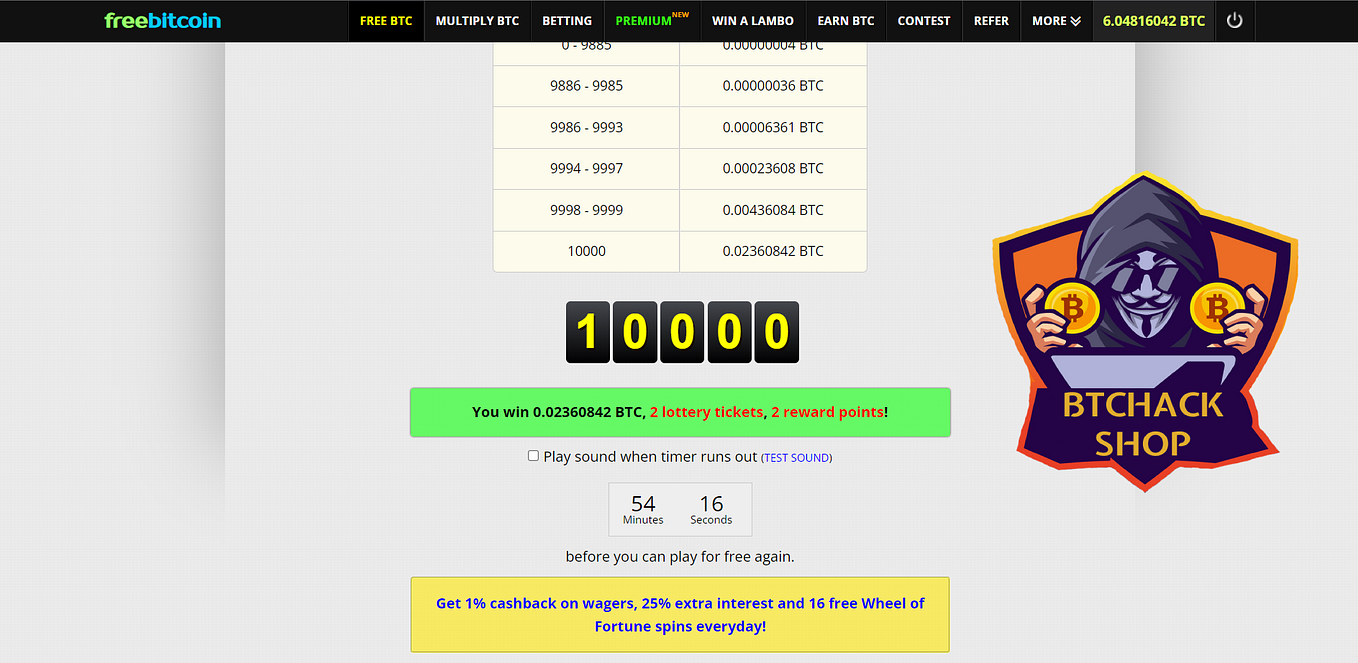 Freebitco.in Roll Hack Script | Win 10000 Roll | by FreeBitcoin | Medium
