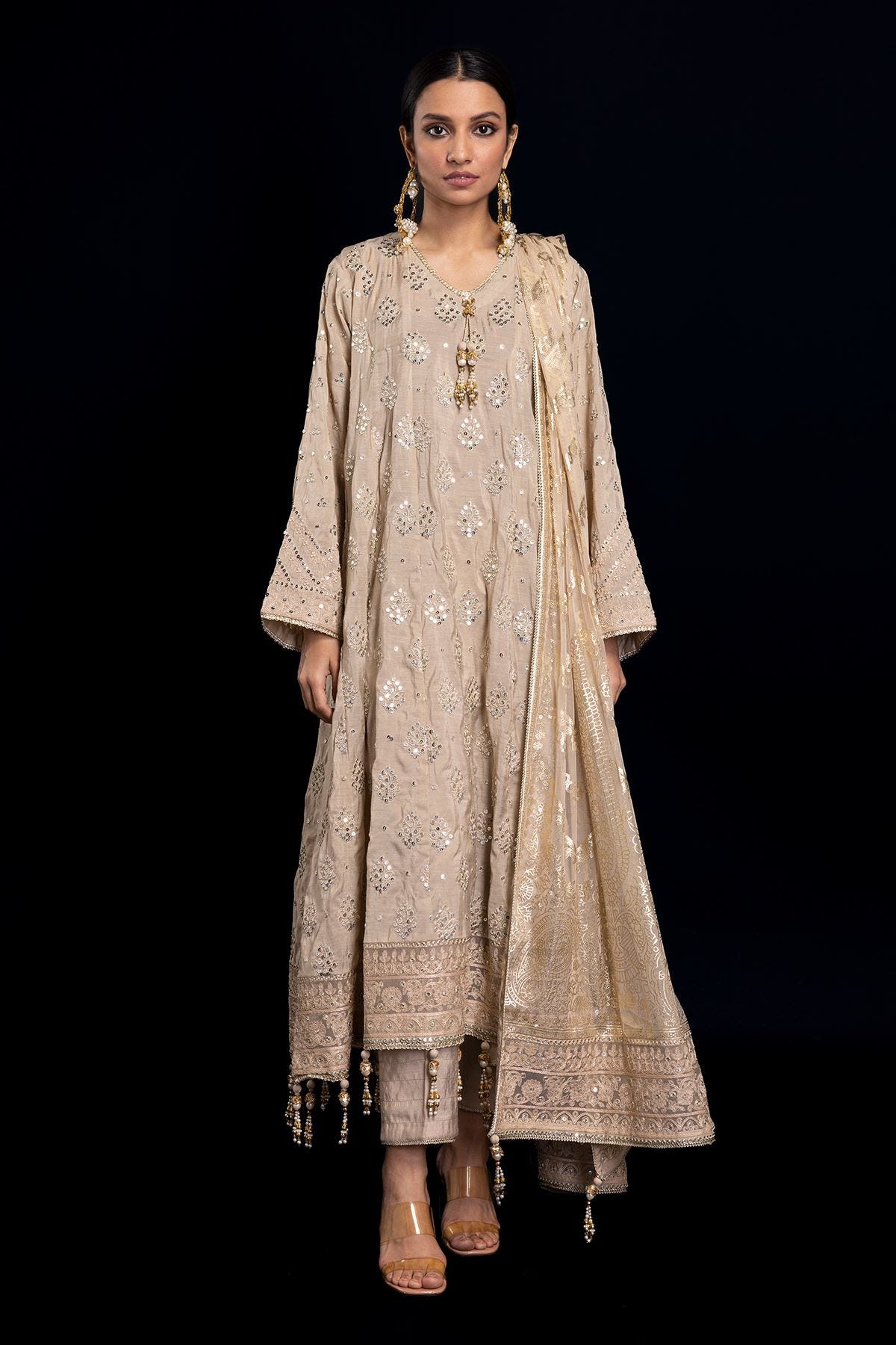 Khaadi Spring Summer Lawn 2023 | lla23116_beige - The Fashion Station ...