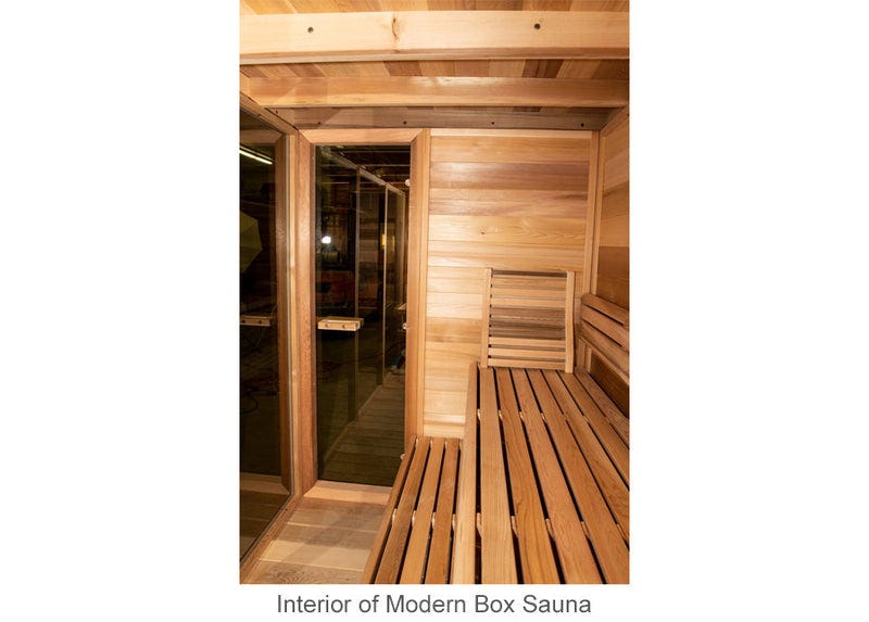 Barrel Sauna With Panoramic View Window - outdoor sauna - Medium