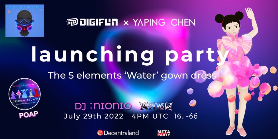 DigiFun x Yaping Chen ‘Wood’ Gown Launching Party | by DigiFun | Medium