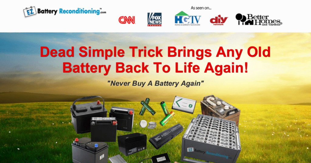 The time required to learn how to recondition your batteries is tiny ...