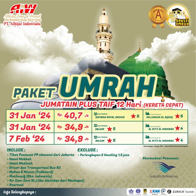 Paket Umroh Murah Awal Ramadhan 2025 Bersama Al Hijaz Indowisata | by Fitri Pipit | Mar, 2024 ...