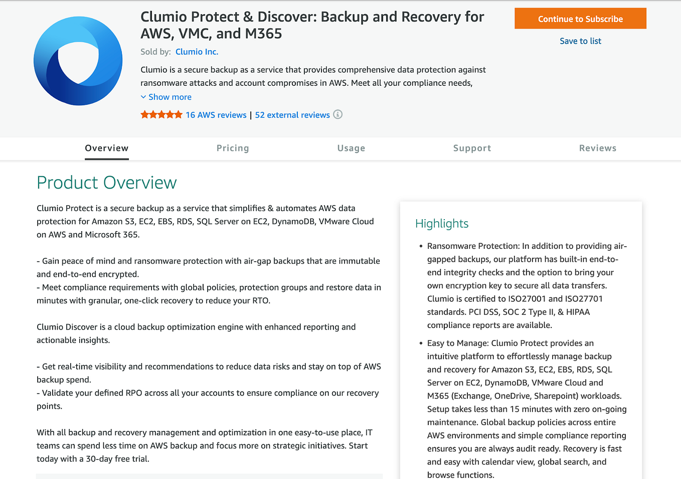 Your choices for SQL Server backup in AWS (SQL Server backup part 2 of 3) | by Clumio | Medium