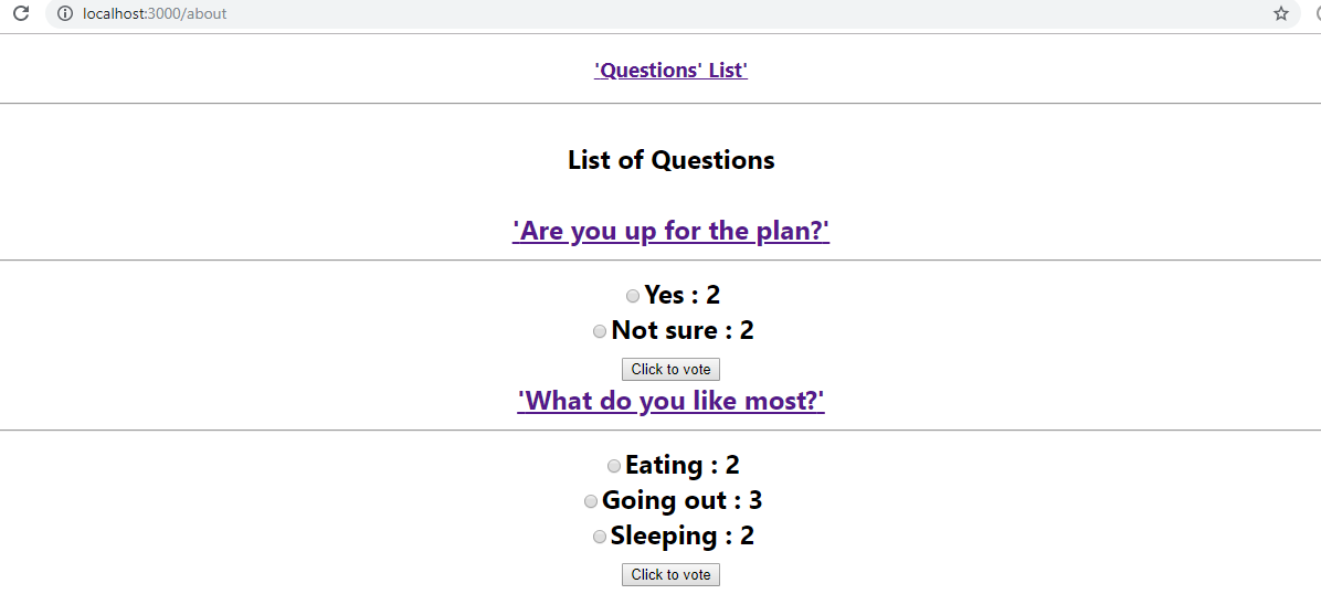 React Application for Polls App. React is a JavaScript library and is a… | by PRANJAL JAIN | Medium
