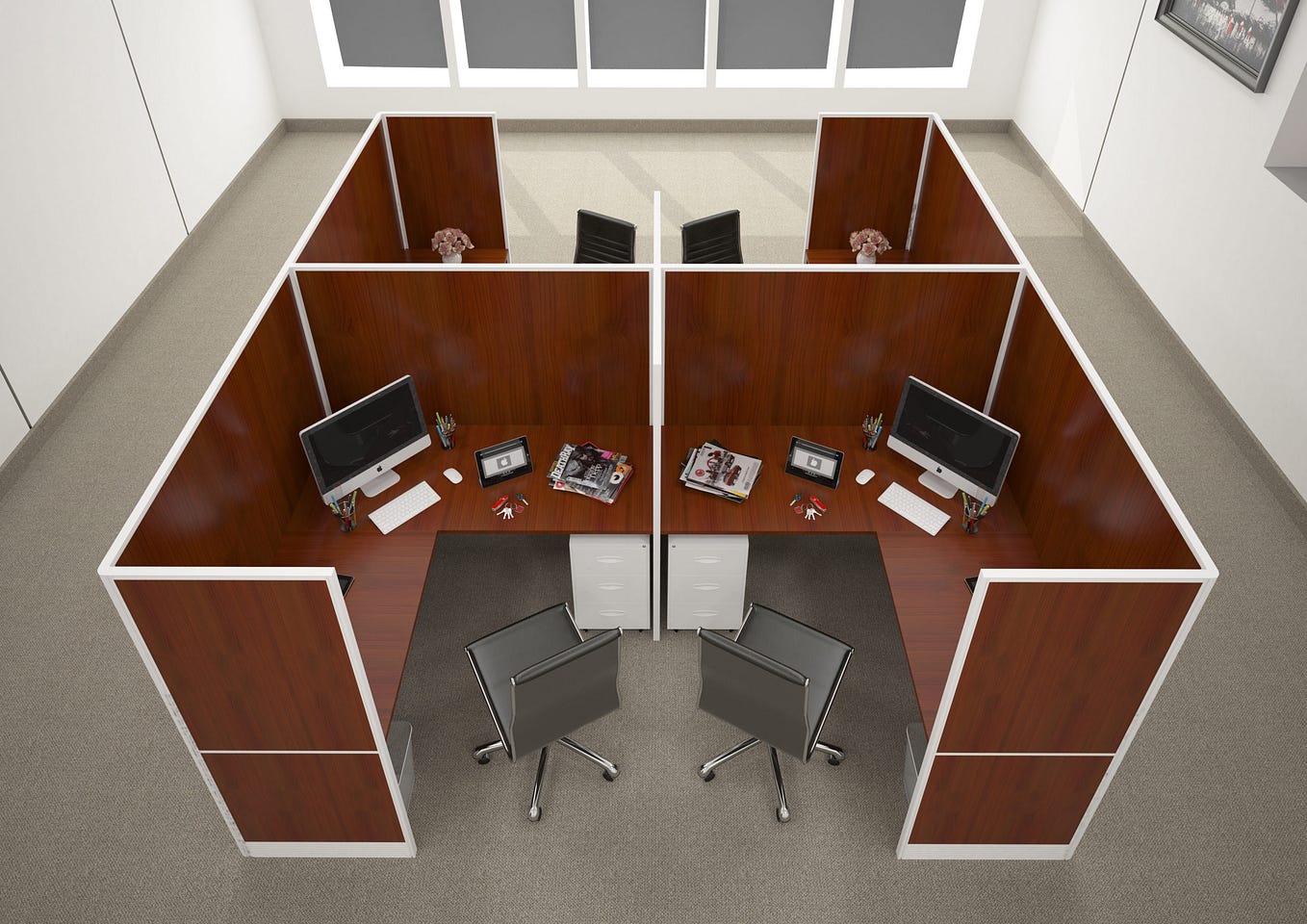 office cubicle workstation - Dana Belville - Medium