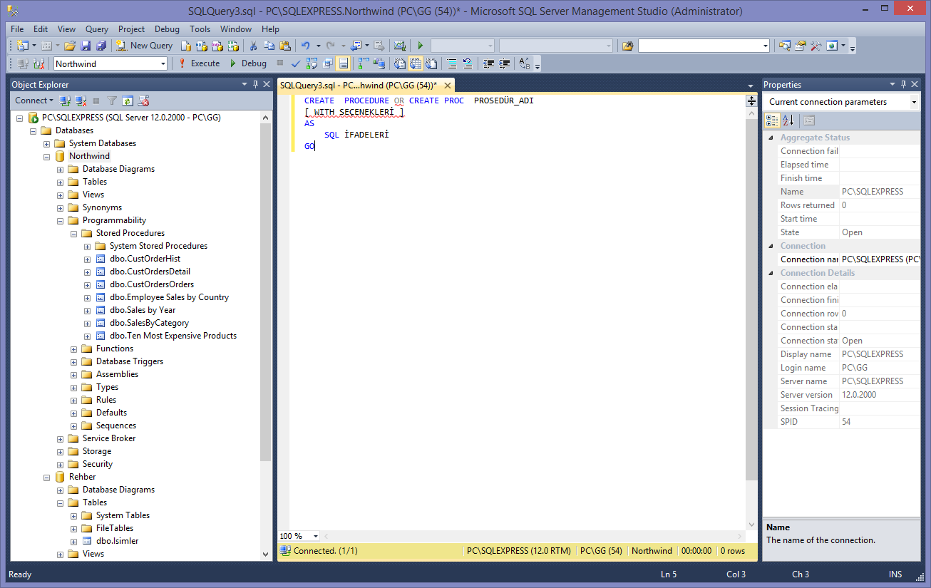 T-SQL’de Stored Procedure Kullanımı | by Gökhan YAVAŞ | gokhanyavas ...