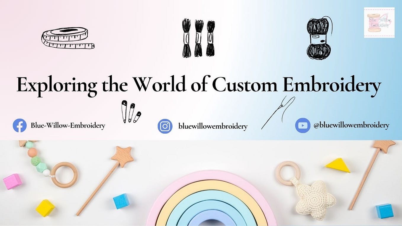 Needlework Wonders: Transforming Fabric with Custom Embroidery | by ...