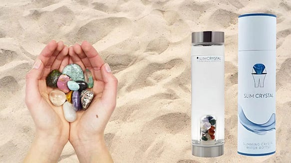 Discover the Magic: How SlimCrystal Water Bottle with 9 Crystals ...