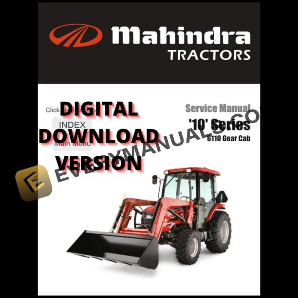 Mahindra Tractor 2645 Shuttle Cab Open Station Operator Service Manual ...